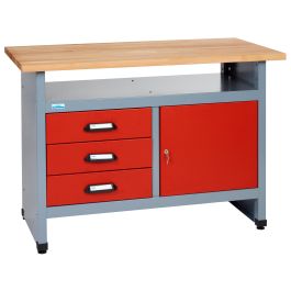 Küpper workbench 12080, 3 drawers, 1 door