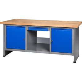 Küpper modular system workbench (w. 184 cm) 2 doors, 1 drawer, model 16540